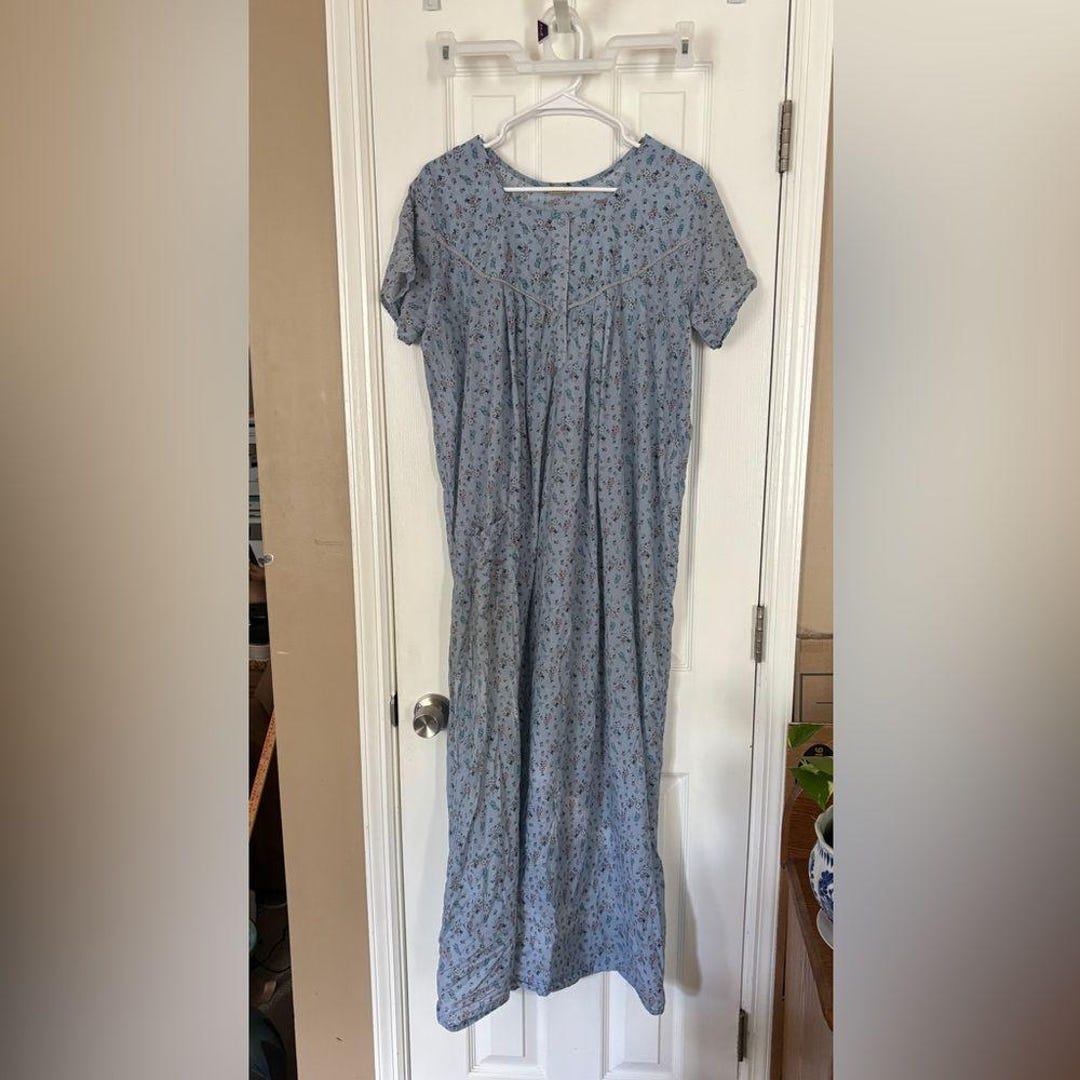 Vintage Belle Blue Floral Cottage Core Dress - Etsy