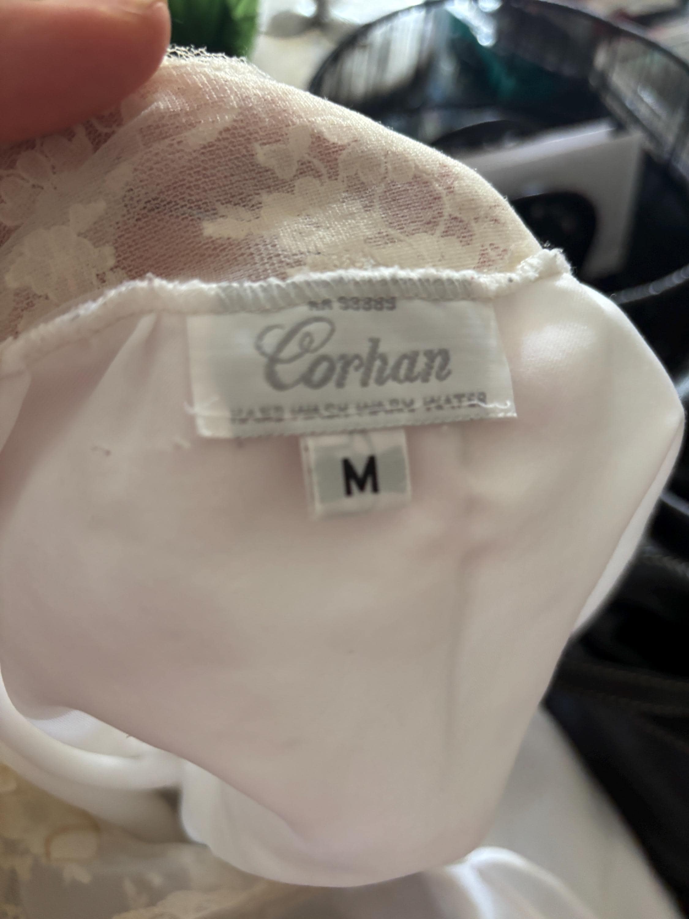 Corhan Long Nightgown With Lace Size Medium - Etsy