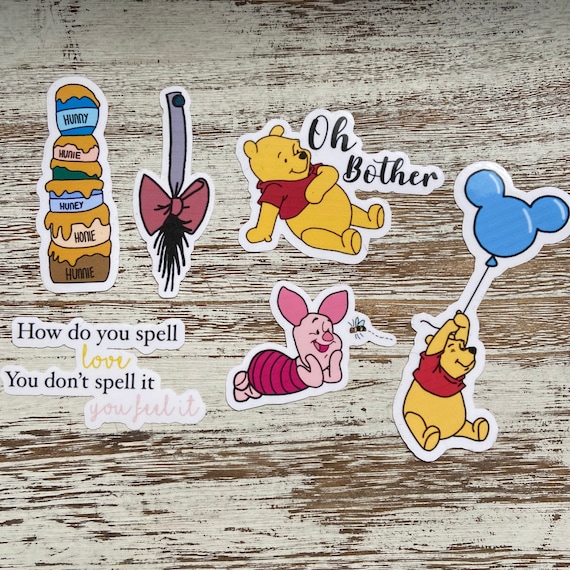 Winnie the pooh sticker set | Etsy