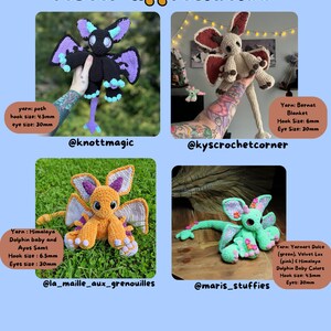 Buffy the Bat Dragon Amigurumi Crochet PDF Digital Pattern - Etsy