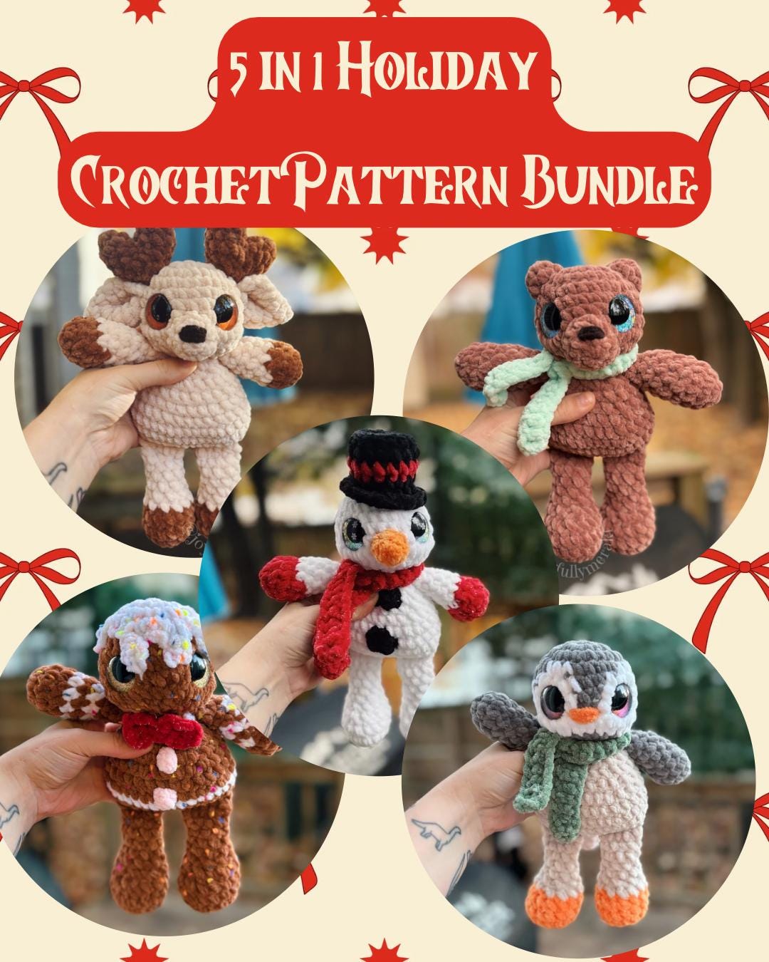 Holiday Amigurumi Crochet Pattern Bundle (PDF) - Etsy Canada