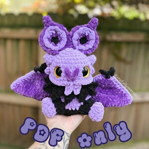Echo the Bat Crochet Pattern - PDF Amigurumi Pattern - Noibat Pokemon ...