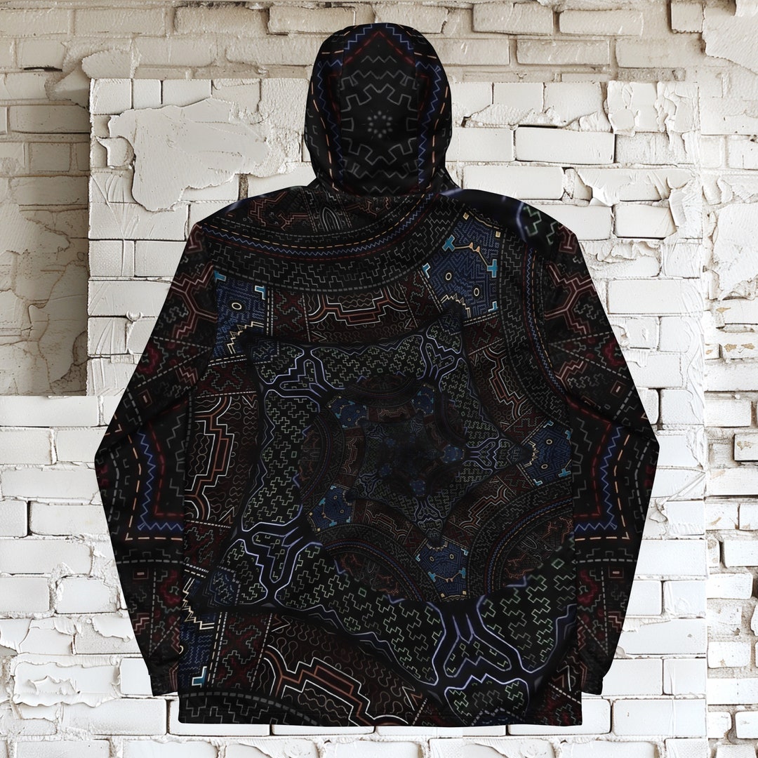 Ayahuasca Pattern Shipibo Visuals Mens Windbreaker - Etsy