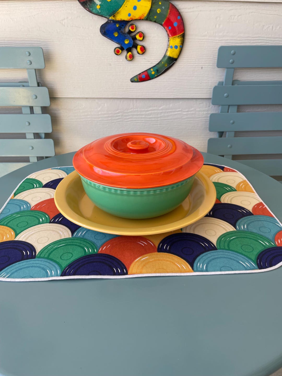 Vintage Fiesta (fiestaware) Promotional Casserole and Pie Plate SET ...