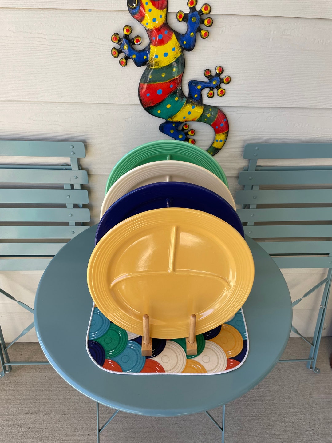 Vintage Fiesta (fiestaware) 12 Inch Compartment (divided) Plate ...