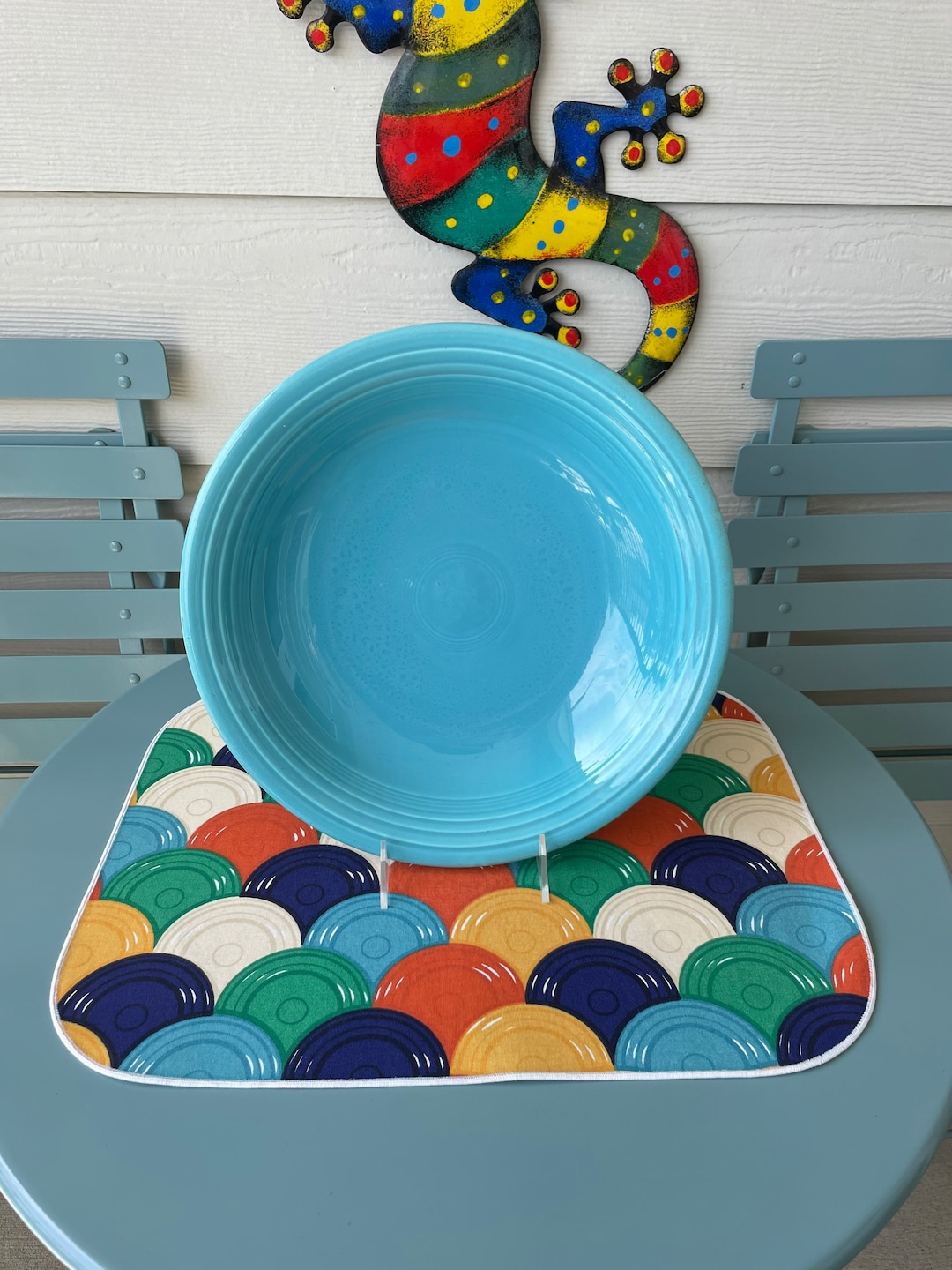 Vintage Fiesta (fiestaware) 12 Inch Comport in TURQUOISE - Etsy