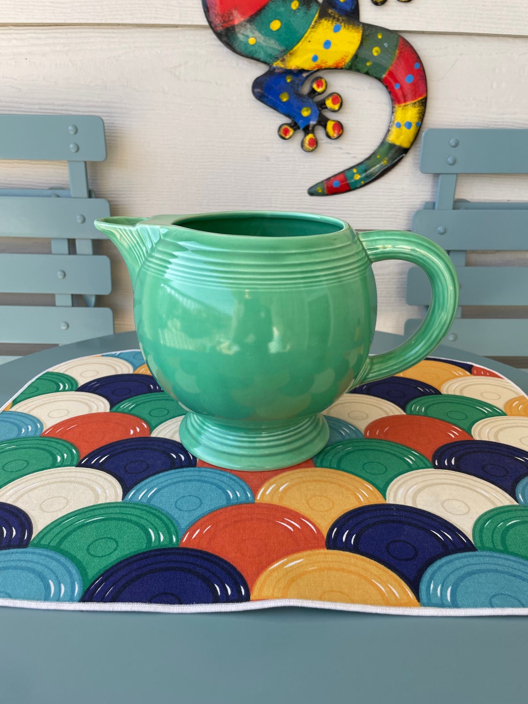 Vintage Fiesta (fiestaware) Ice Pitcher in Original GREEN - Etsy