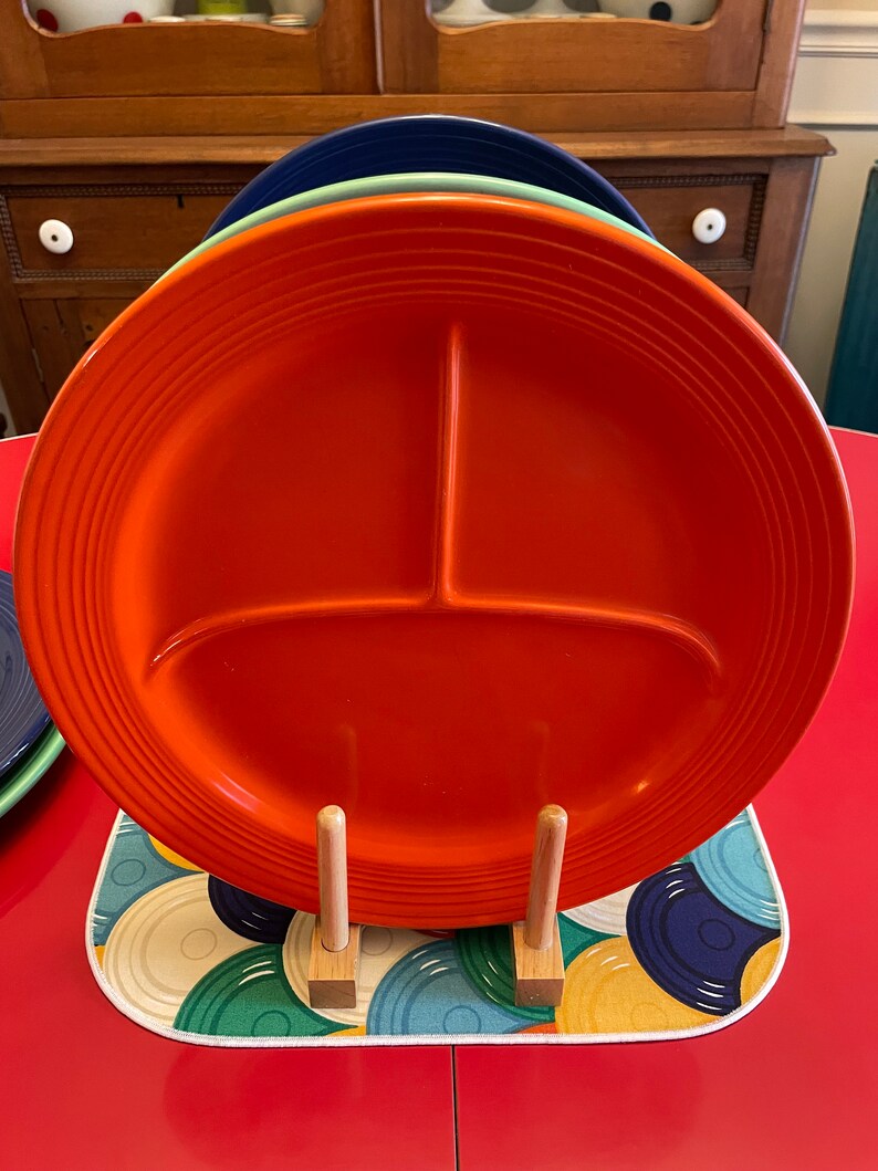 Vintage Fiesta fiestaware 12 Inch Compartment divided - Etsy