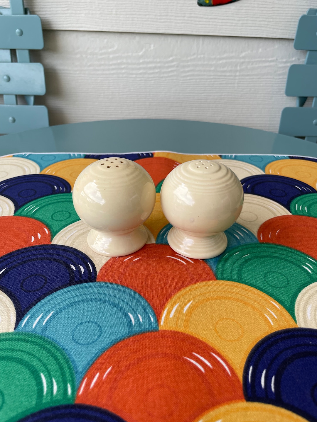 Vintage Fiesta (fiestaware) Salt & Pepper Set in Old IVORY - Etsy