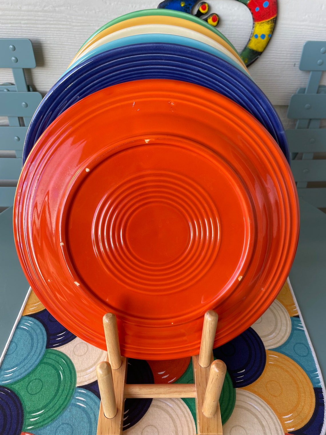 Vintage Fiesta (fiestaware) 10 1/2" Compartment Plate (divided Plate ...