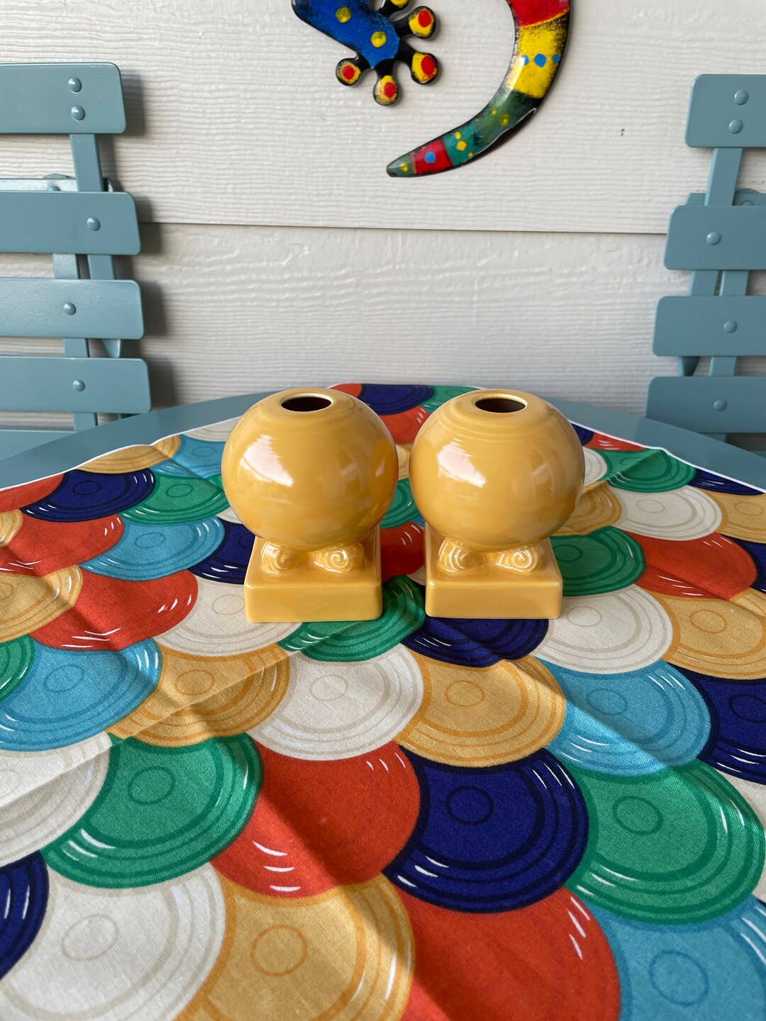 Vintage Fiesta fiestaware Bulb Candle Holder / PAIR in - Etsy