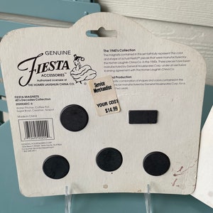 Fiesta fiestaware Go-along MAGNET Collection / Choice of Two 2 Styles ...