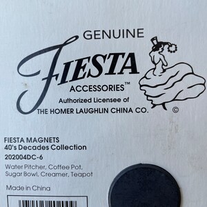 Fiesta (fiestaware) Go-along MAGNET Collection / Choice of Three (3 ...