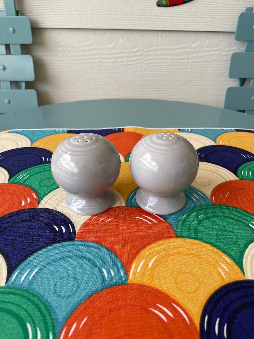 Vintage Fiesta fiestaware Salt & Pepper Set in 1950's - Etsy
