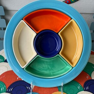 Vintage Fiesta (fiestaware) Relish Tray / All 6 Original Colors ...