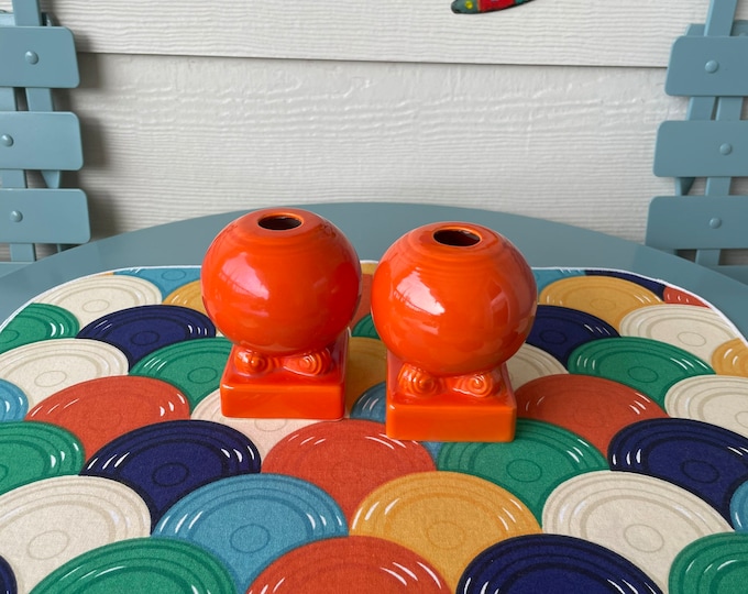 Vintage Fiesta (fiestaware) Bulb Candle Holder / PAIR in Fiesta RED - Etsy
