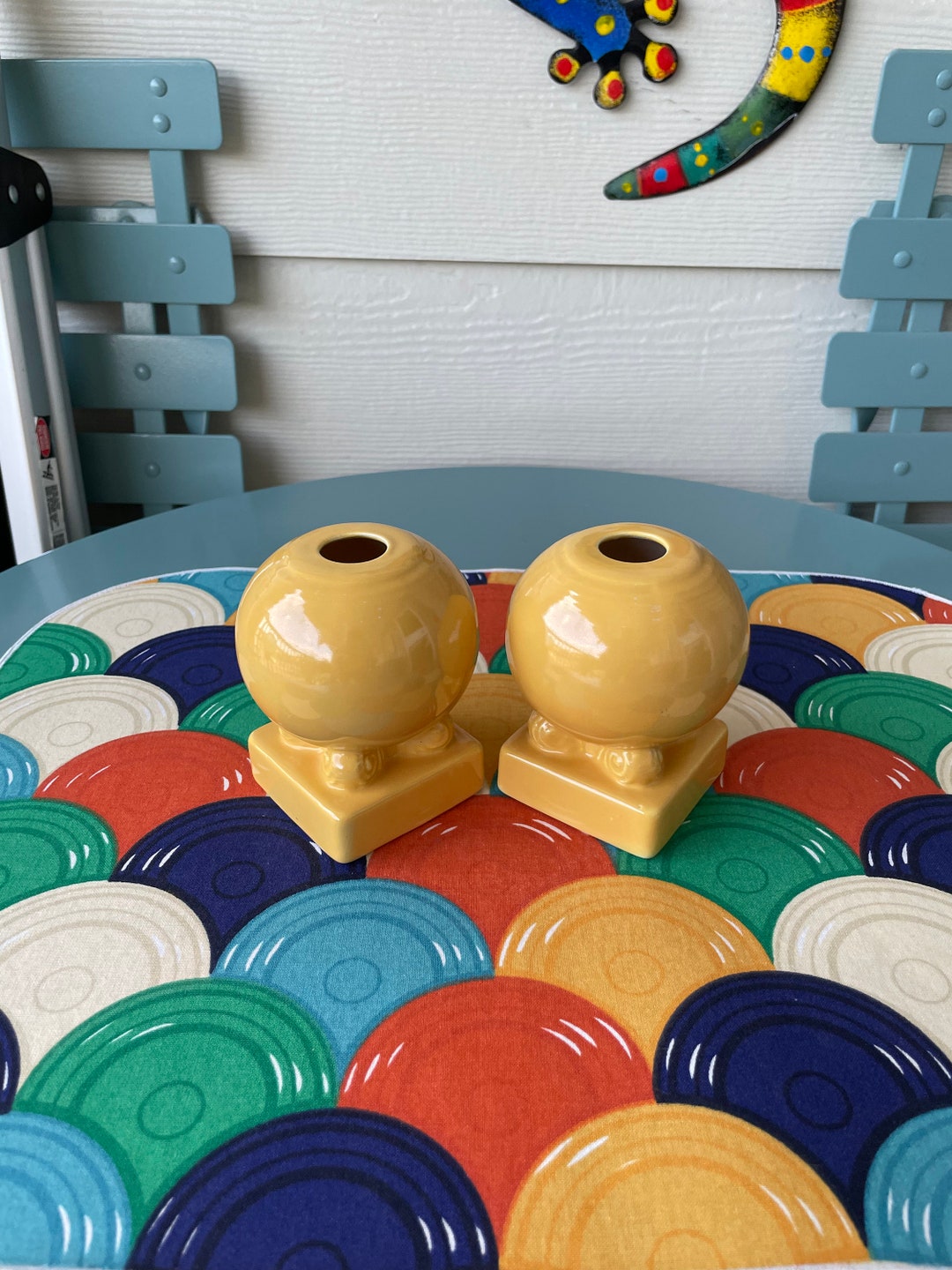Vintage Fiesta (fiestaware) Bulb Candle Holder / PAIR in Original ...