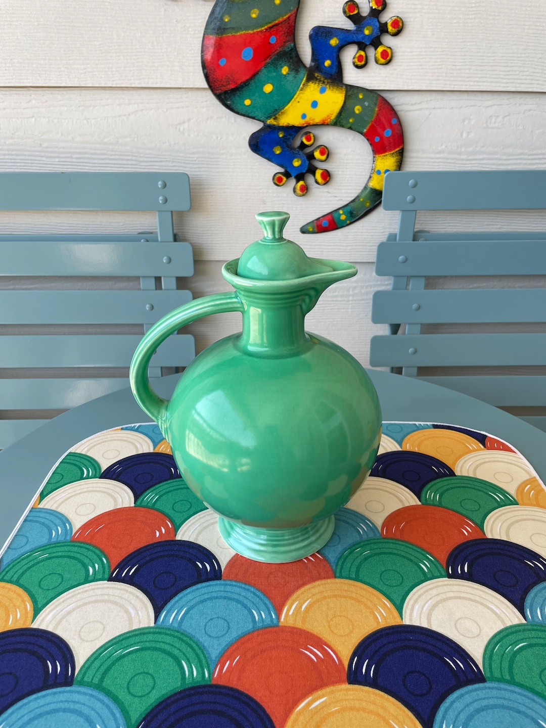 Vintage Fiesta (fiestaware) CARAFE in Original GREEN - Etsy