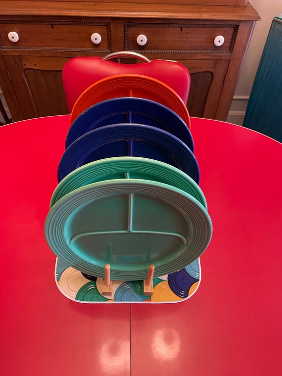 Vintage Fiesta fiestaware 12 Inch Compartment divided - Etsy