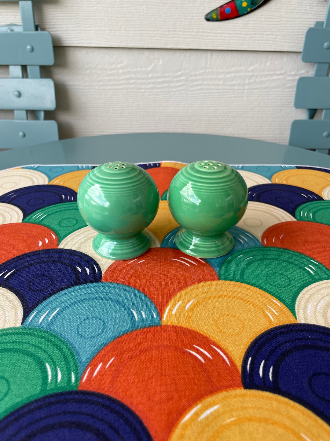 Vintage Fiesta (fiestaware) Salt & Pepper Set in Original GREEN - Etsy