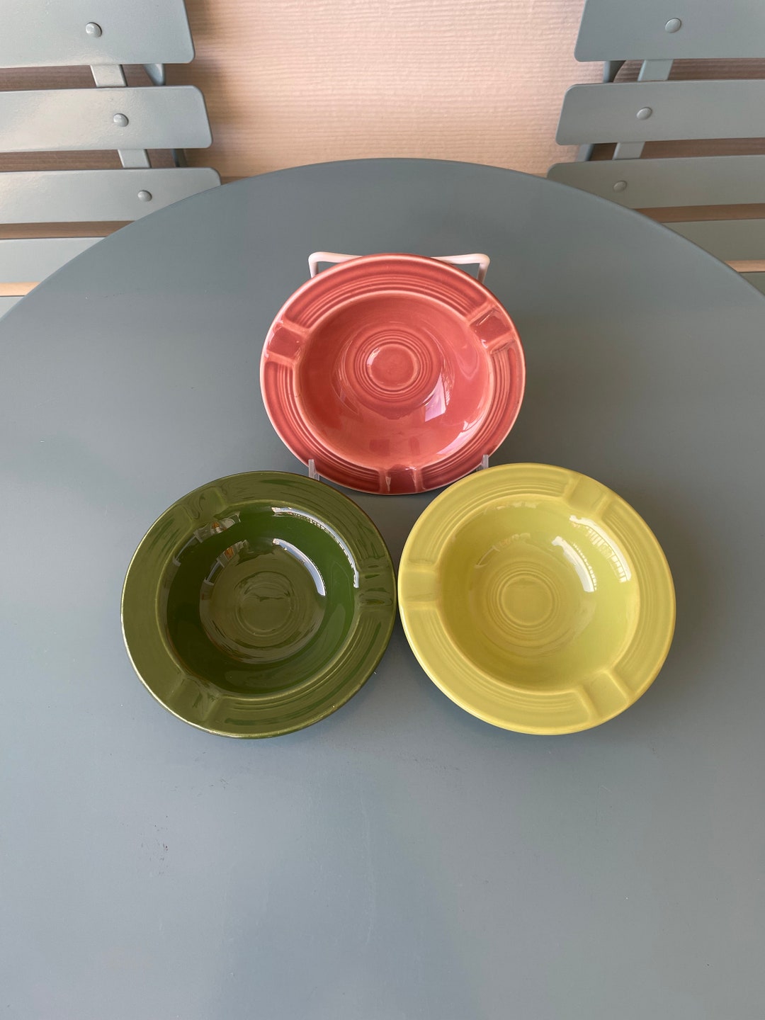 Vintage Fiesta fiestaware Ashtray in 1950's Colors / CHOICE - Etsy