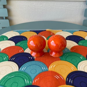 Vintage Fiesta fiestaware Salt & Pepper Set in Fiesta RED - Etsy