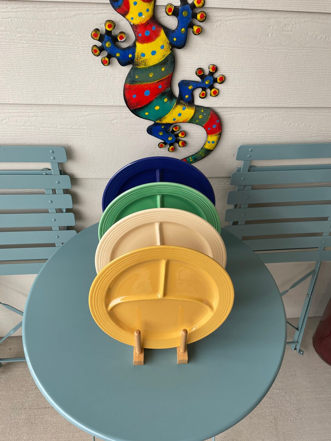 Vintage Fiesta fiestaware 10 1/2 Compartment Plate - Etsy