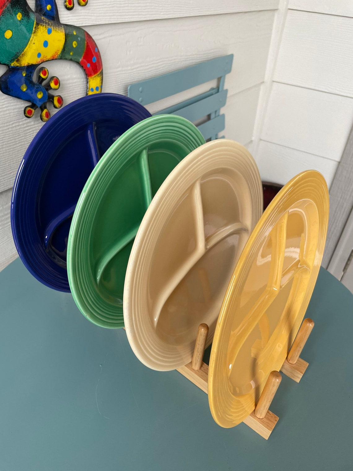 Vintage Fiesta fiestaware 10 1/2 Compartment Plate - Etsy