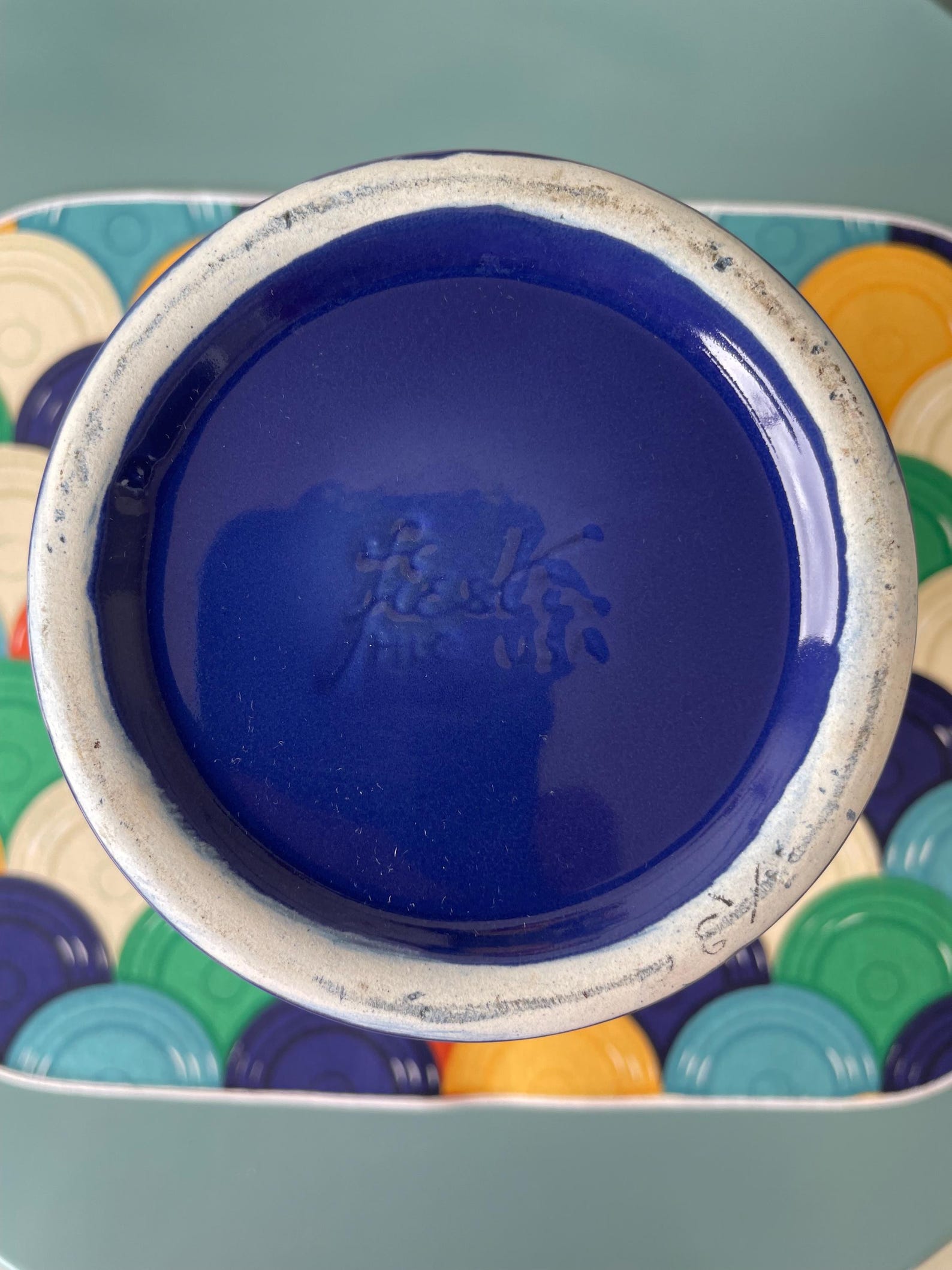 Vintage Fiesta (fiestaware) 10" Flower Vase in Cobalt BLUE / as Is - Etsy