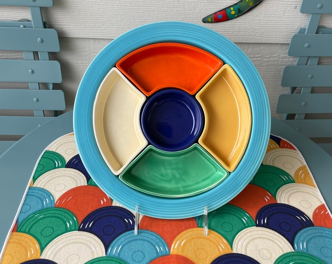 Vintage Fiesta (fiestaware) Relish Tray / All 6 Original Colors ...