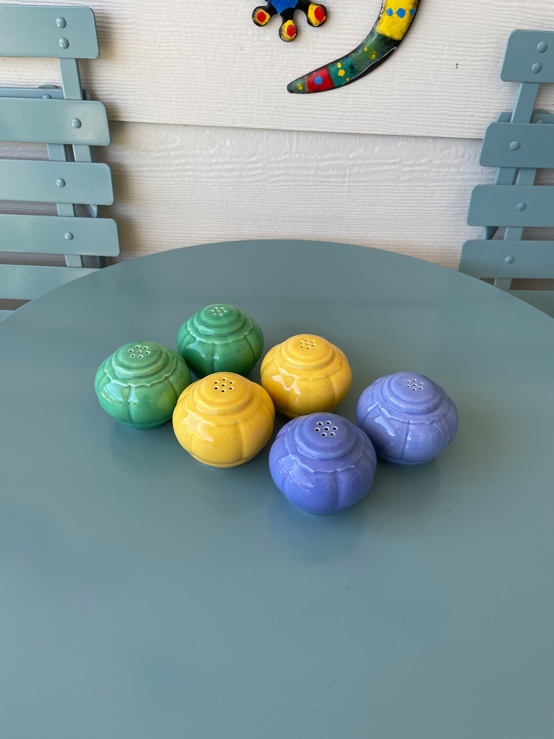 Vintage Riviera homer Laughlin Salt & Pepper Shakers / CHOICE Set - Etsy