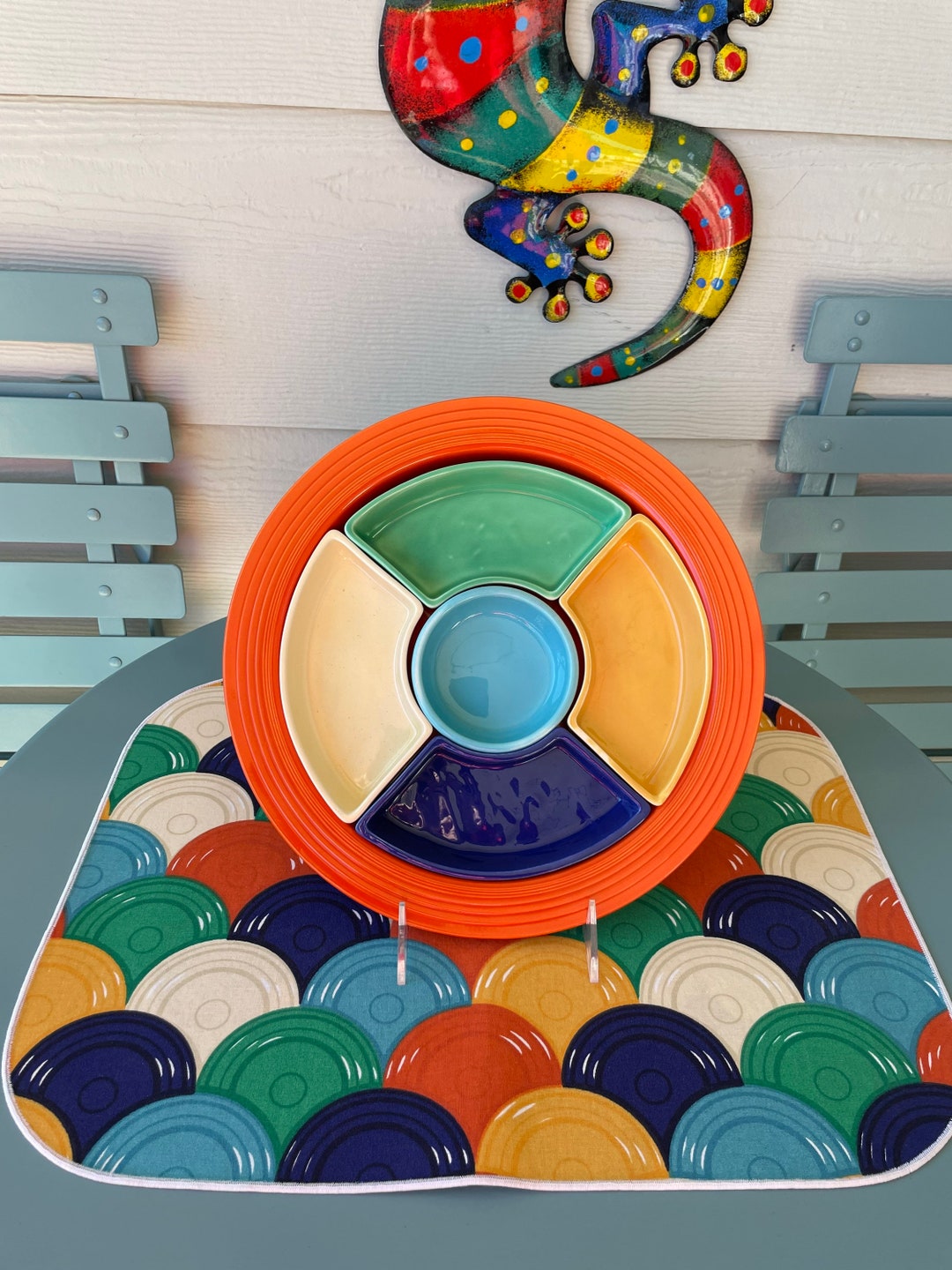 Vintage Fiesta (fiestaware) Relish Tray / All 6 Original Colors ...