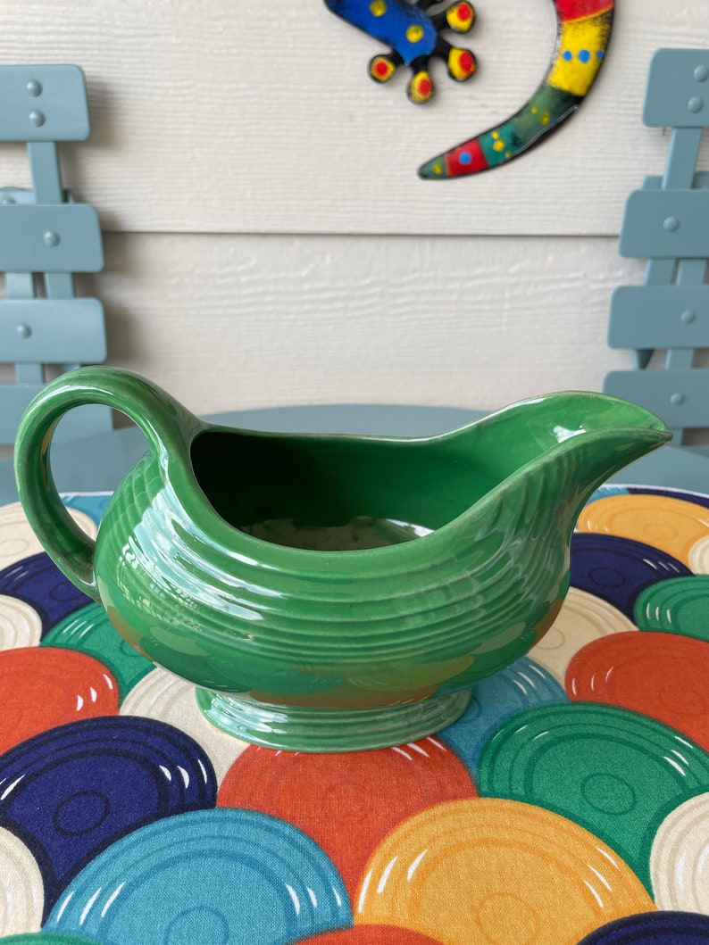 Vintage Fiesta (fiestaware) Sauce Boat in MEDIUM GREEN - Etsy