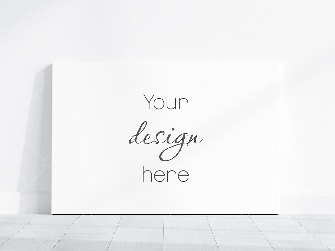 3x2 Canvas Mockup PSD, Horizontal Canvas Mockup Smart Object in ...