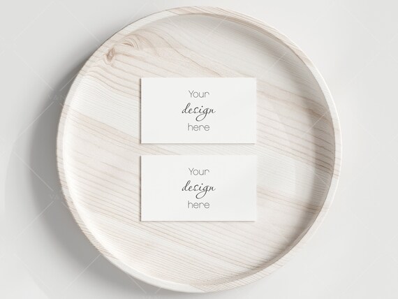 Business Card Mockup Place Card Mockup Minimal Card Mockup - Etsy