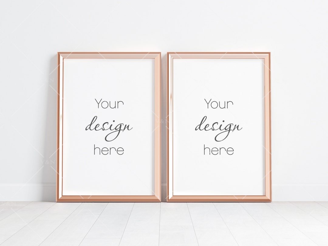 Gold Frame Mockup 3x2 Ratio, Poster Mockup, Minimalist Mockup, JPG PNG ...