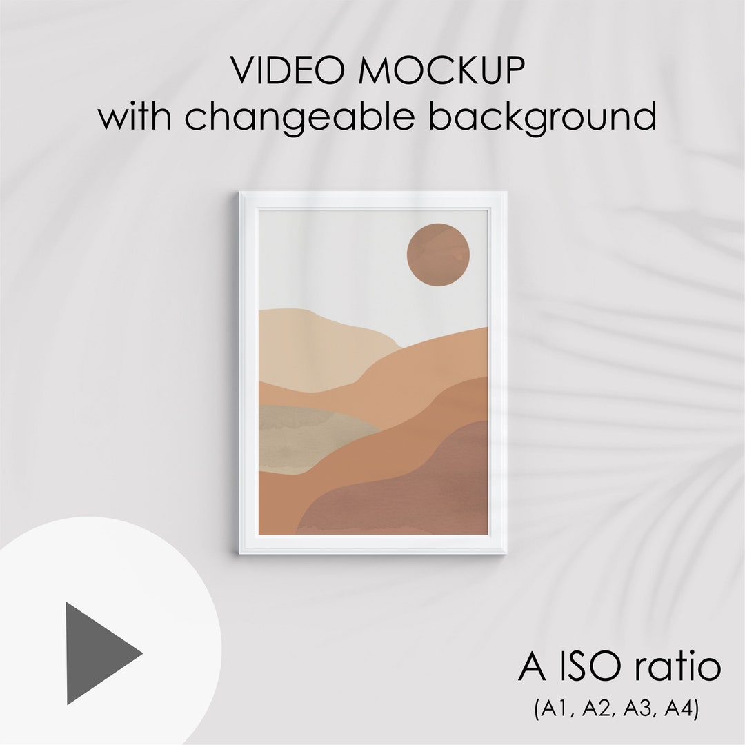Video Frame Mockup, Motion Mockup Photoshop, Animated A ISO Frame ...