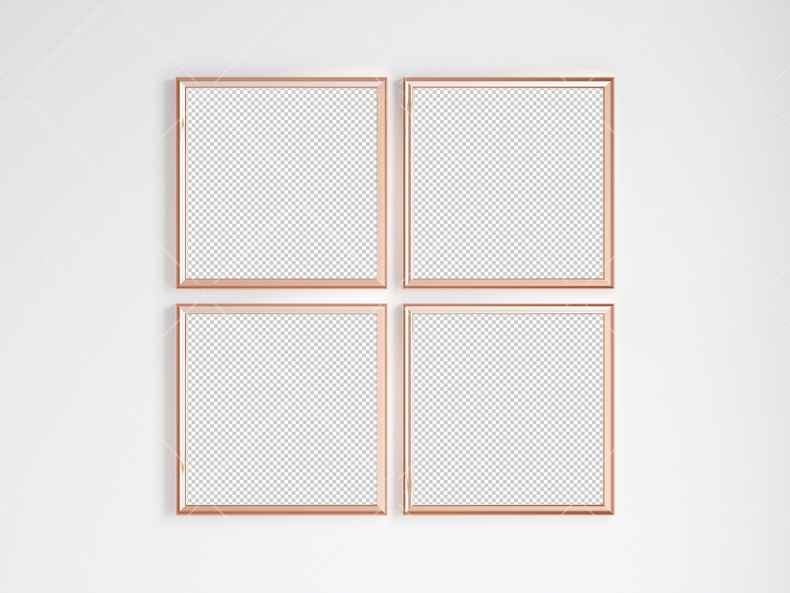 Gold Square Frame Mockup Poster Mockup Minimalist Mockup - Etsy