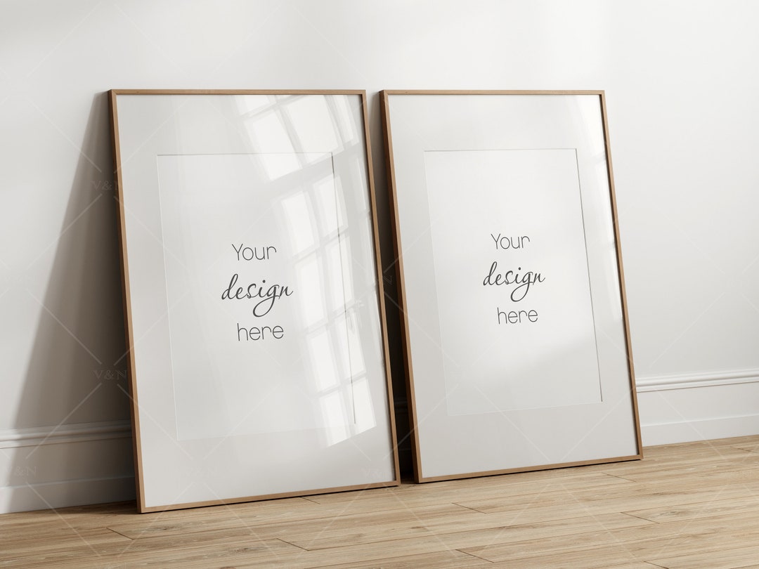 Two Posters Mockup, Frame Mockup, Poster Frame Mockup, Photo Frame ...