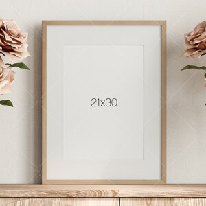 Frame Mockup 21x30, Poster Mockup, Minimalist Mockup, JPG PNG PSD - Etsy