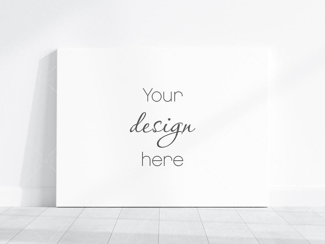 4x3 Canvas Mockup PSD, Horizontal Canvas Mockup Smart Object in ...