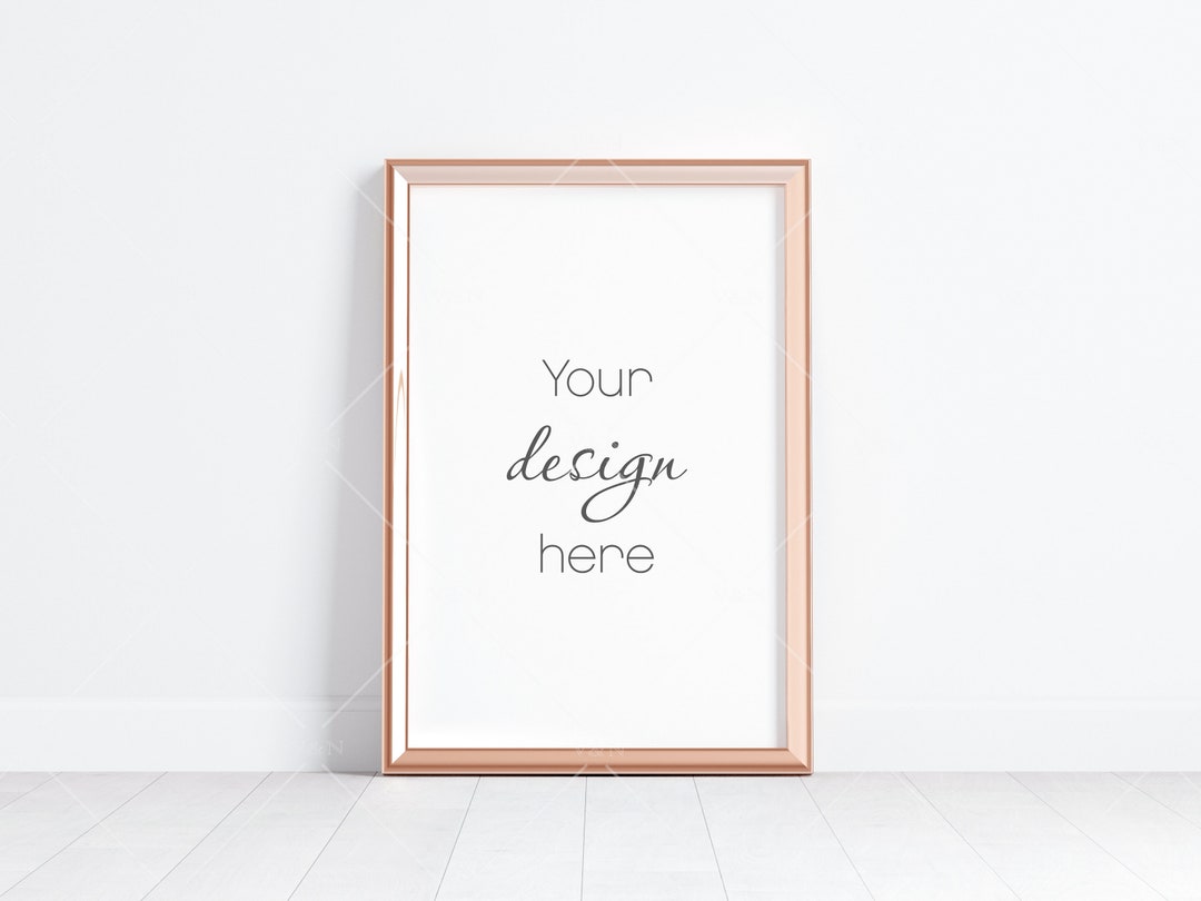Gold Frame Mockup 3x2 Ratio, Poster Mockup, Minimalist Mockup, JPG PNG ...
