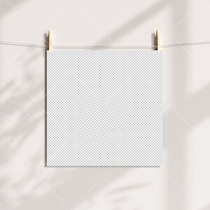 Square Poster Mockup, Mockup Print, Paper Mockup, Pegs and Paper, Art ...
