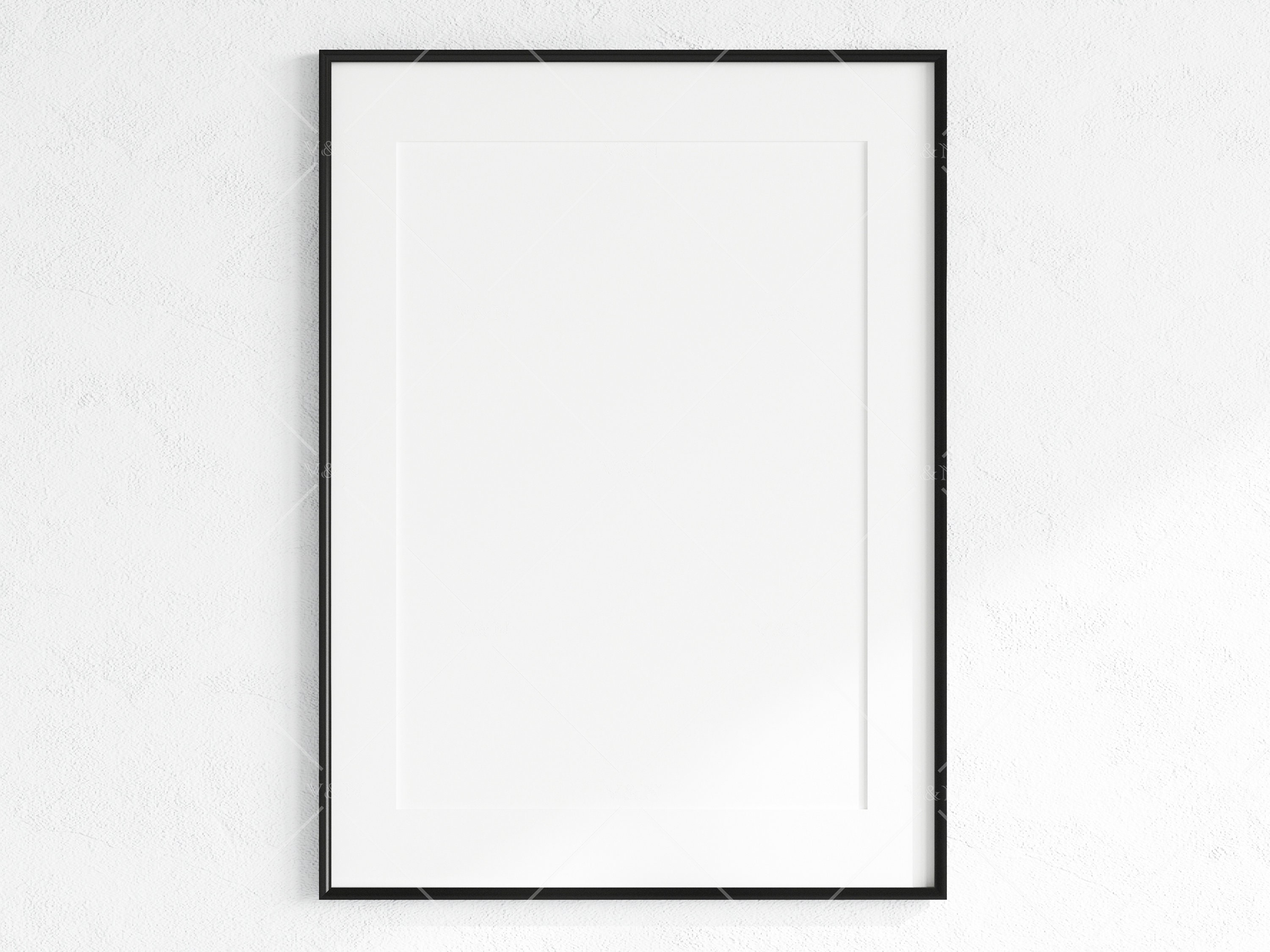 Minimalist Frame Mockup, Vertical Black Frame Mockup A1, Poster Mockup ...