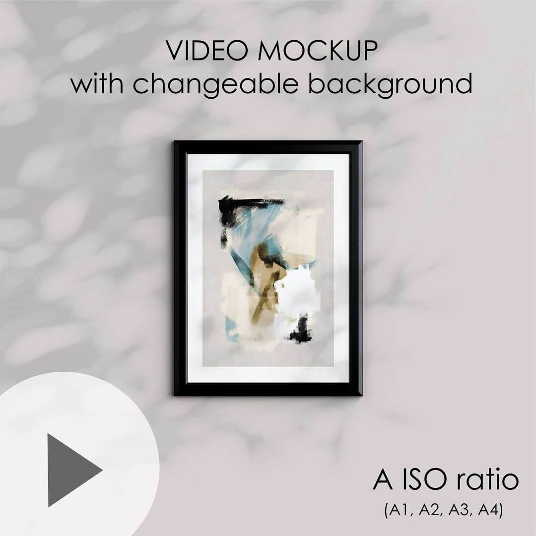 Video Frame Mockup, Motion Mockup Photoshop, Animated A ISO Frame ...