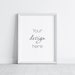 Frame Mockup 4x3 Ratio, Poster Mockup, Minimalist Mockup, JPG PNG PSD ...
