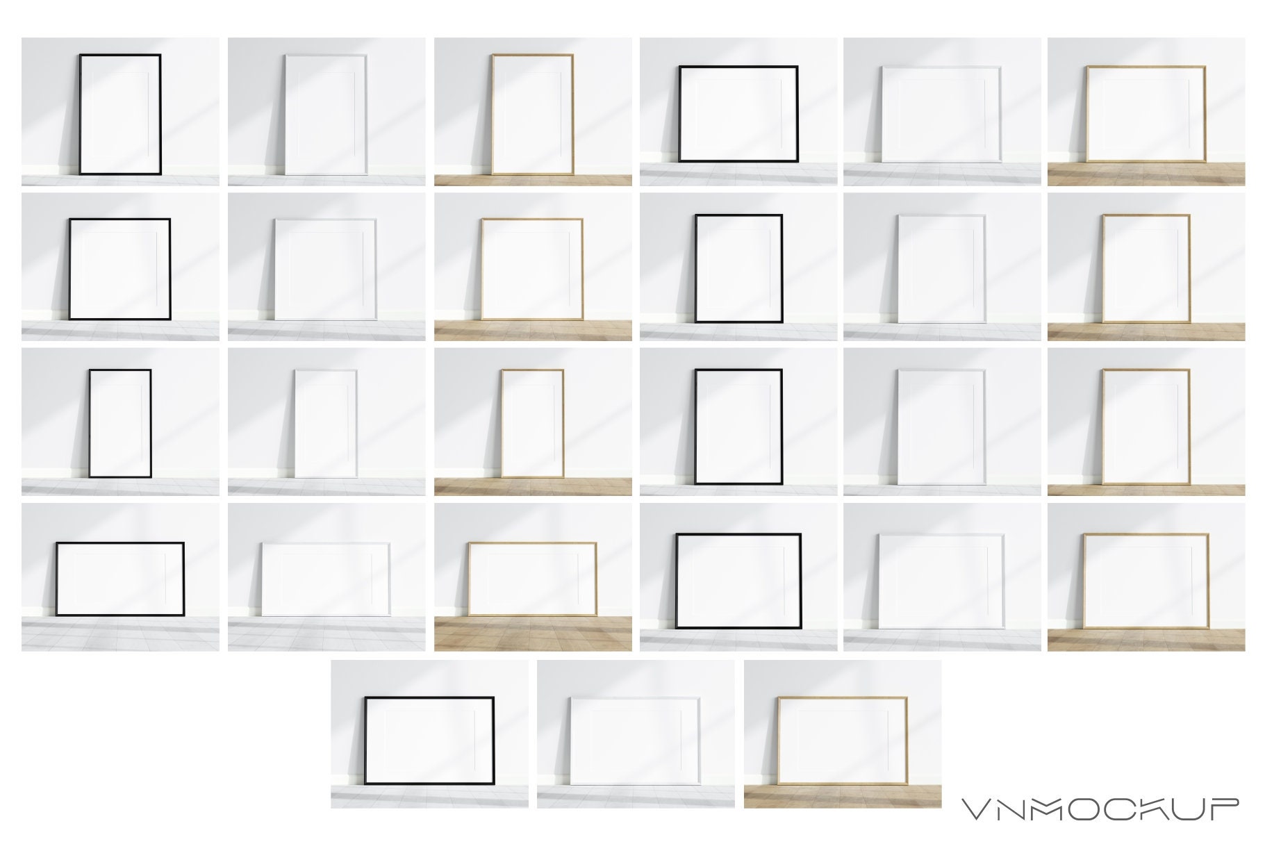 Frame Mockup Bundle Minimalist Frame Mockup Bundle Set PSD - Etsy