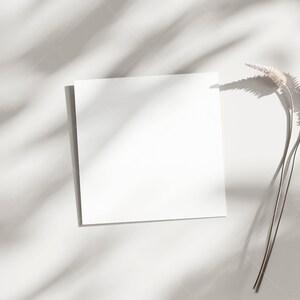 Square Card Mockup, Invitation Mockup, Greeting Card Mockup - Etsy