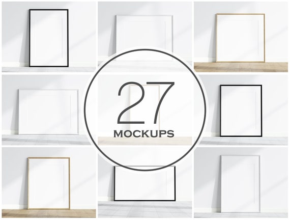 Frame Mockup Bundle Minimalist Frame Mockup Bundle Set PSD - Etsy
