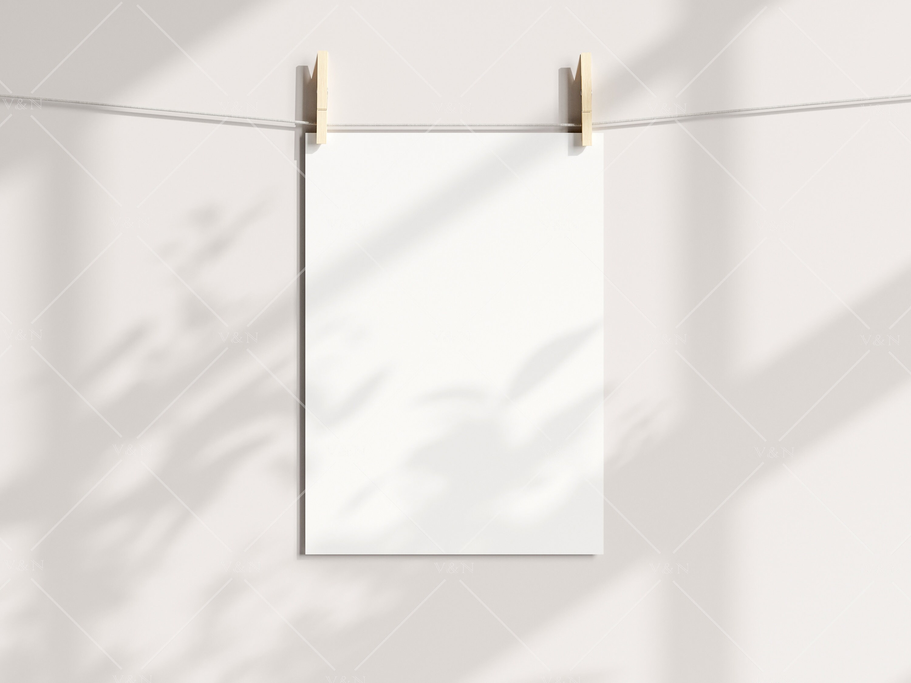 Poster Mockup Mockup Print Paper Mockup Pegs and Paper Art - Etsy